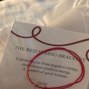 Gold Red String Bracelet, Red String Bracelet, Red String Protection ...