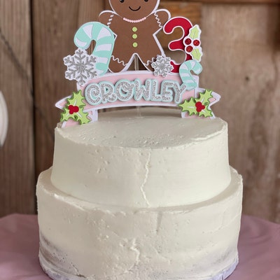 Gingerbread Cake Topper, Gingerbread Birthday - Etsy