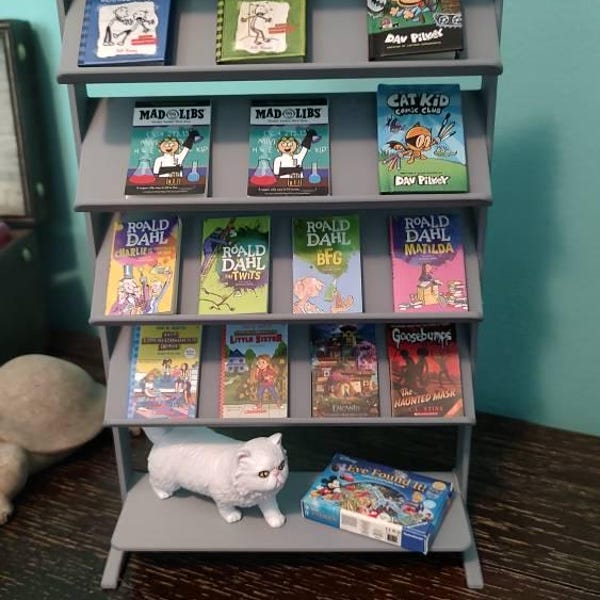 1/6 Scale Mini Magazine Rack / Mini Brands Books / Mini Books ...