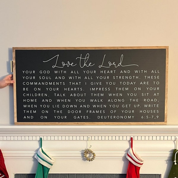 Horizontal Love the Lord Your God With All Your Heart.. Deuteronomy 6:5 ...