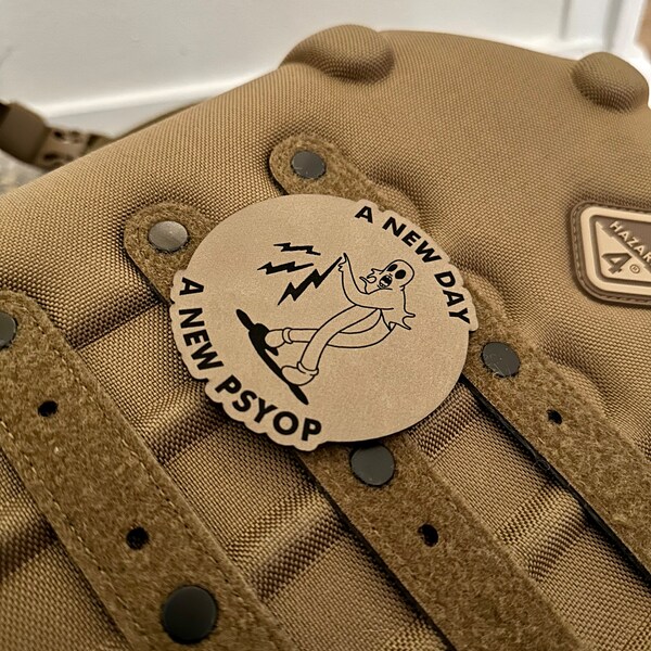 A New Day A New Psyop , Airborne Patch Remix, Tactical Morale Patch, for Tactical Hat, Range Bag ...