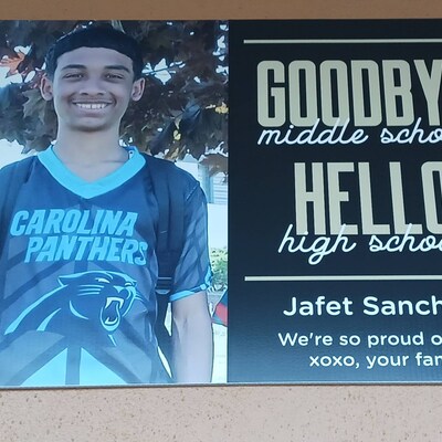 Middle School Graduation Yard Sign, Graduation Party Decor ...
