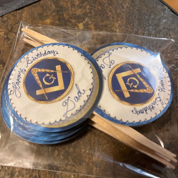 Custom Image Logo Text Cupcake Topper Business Logo Cupcake Topper ...