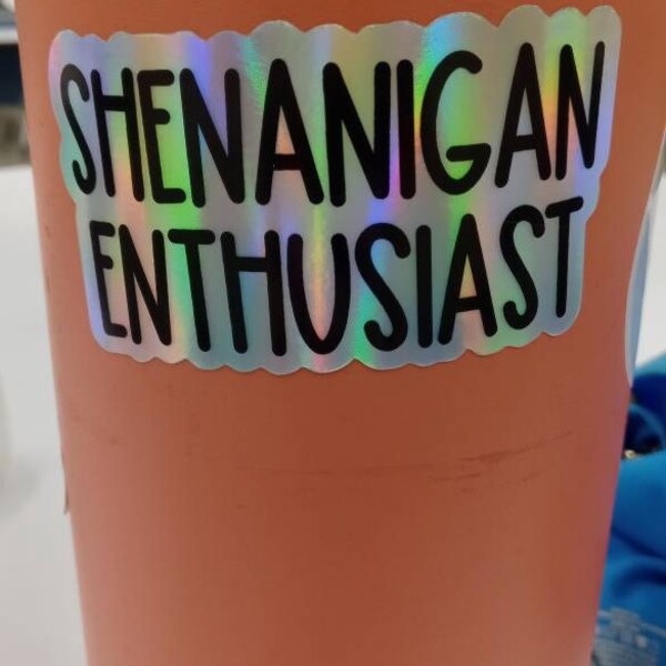 Shenanigan Enthusiast Laptop Stickers, Funny Stickers, Sarcasm Laptop ...