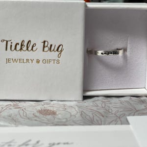 Class Ring Set, Sterling Silver Modern Class Rings, Personalized ...