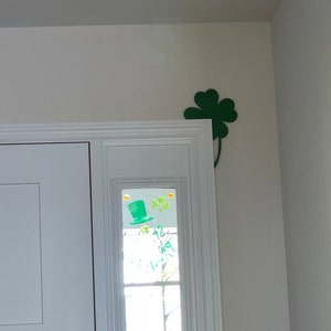 St Patrick's Day Door Corner Sign, Shamrock Decor, St Patricks Day ...