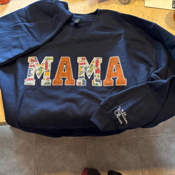 Colorful Varsity Letter Arch TEACH Embroidered Sweatshirt | Simple ...