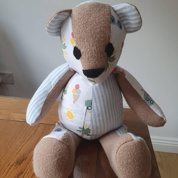 Teddy Bear Pattern Memory Bear Pattern Memory Bears Sewing Pattern Bear ...