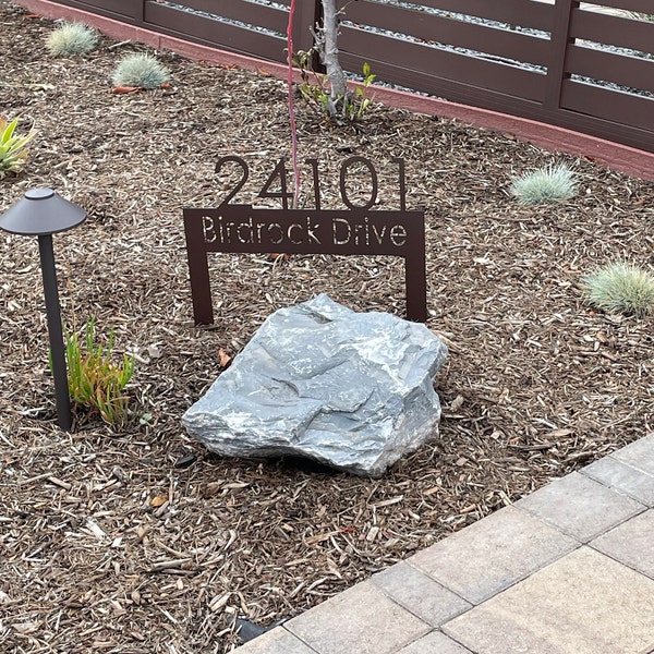 Classic Address Metal Yard Sign - Etsy