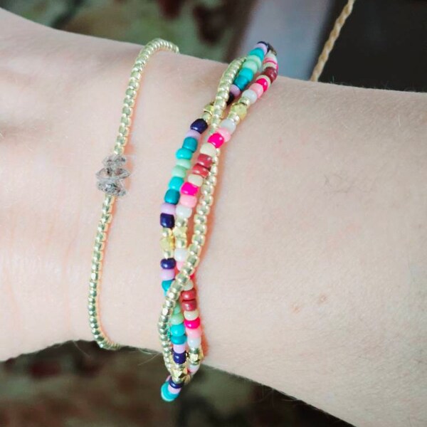 Custom String Bracelet, Wax String Bracelet, Stackable Bracelet, Minimalist Bracelet, Friendship ...