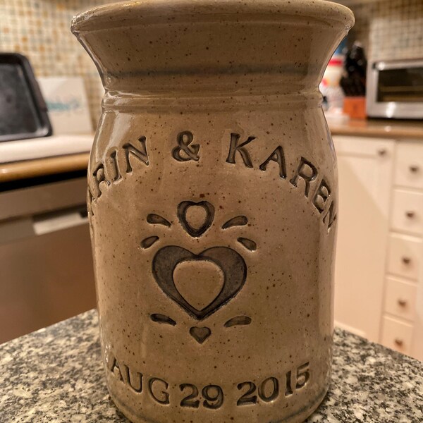 Personalized Wedding and Anniversary Pottery Gifts - Etsy