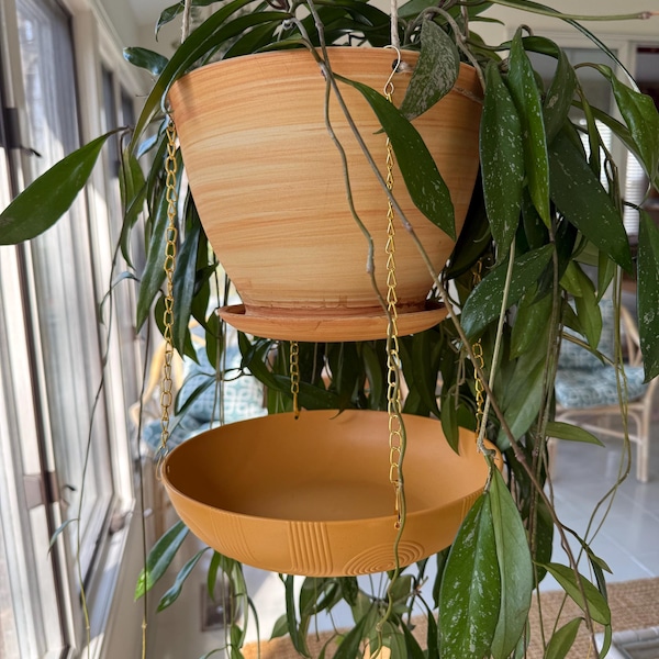 9-10” Hanging Plant Drainage | Eco-friendly Catch Trays With Chain | No ...