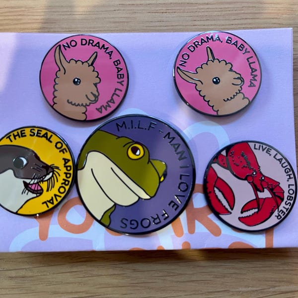 The Seal of Approval Enamel Pin Badge • Cute Animal Lover Meme ...