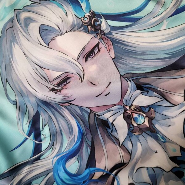 Neuvillette Body Pillow Genshin Impact Male Daki 2 Way Tricot 3D Chest ...