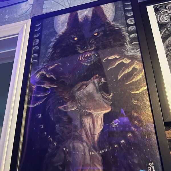 PRINT - Werewolf Transformation - Etsy