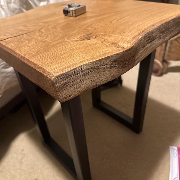 2x U Shaped Legs of Square Tubed Metal Table Legs (10" - 35" ) - Matte ...