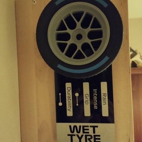 F1 Tyres WITH Panel - CHOOSE YOURS - Formula 1 Race Car Parts - Grand ...