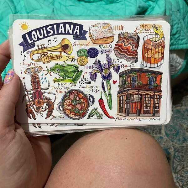 Louisiana State Postcard. - Etsy