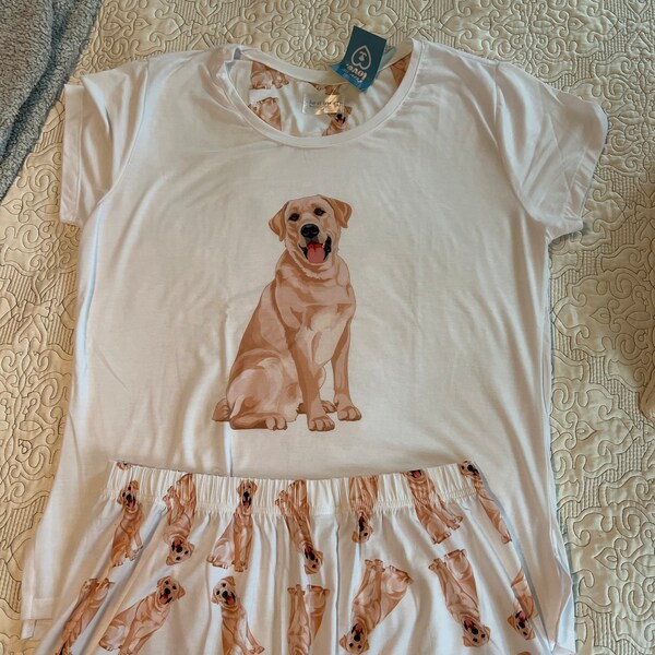 Tuxedo Cat Pajama Set With Shorts for Women ,bicolor Cat Pajama Set ...