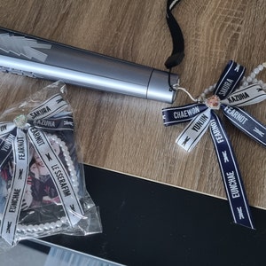 SEVENTEEN SVT Caratbong Ribbon Bow Keychain Pendant Light Stick Lanyard ...