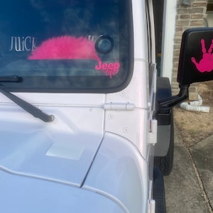 Set of 2 Hand Wave Peace Wave Decal for Jeep Side Mirrors - Etsy