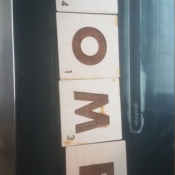 Scrabble Style Coasters With Tile Rack - Pdf+svg Laser Cut Files ...