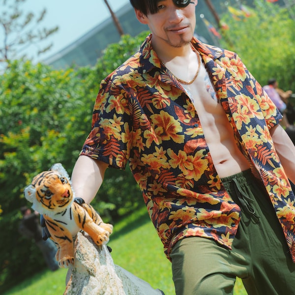 Yakuza Yu Nanba Like a Dragon Hawaiian Button Shirt - Etsy