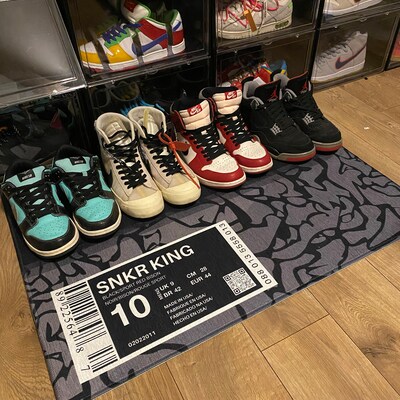 Sneaker Rug, Customize Your Label, Sneakerhead Hypebeast Home Decor ...