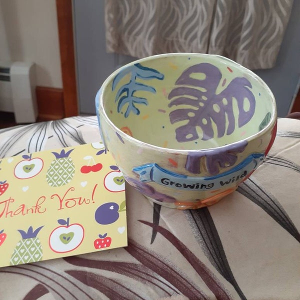 Star Pattern Ceramic Bowl by Cute and Clay - Etsy