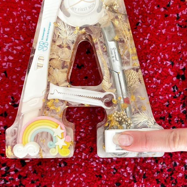 Handmade Baby Birth Keepsake Resin | Customizable Souvenir With ...