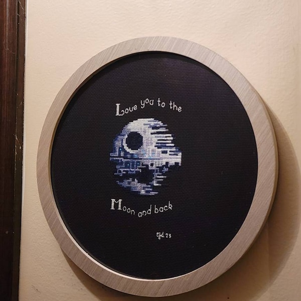 Geek Cross Stitch Pattern, Death Star Crossstitch PDF, Star Wars ...