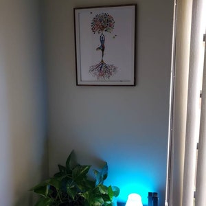 Yoga Tree Pose Watercolor Print Yoga Tree of Life Poster Yoga ...