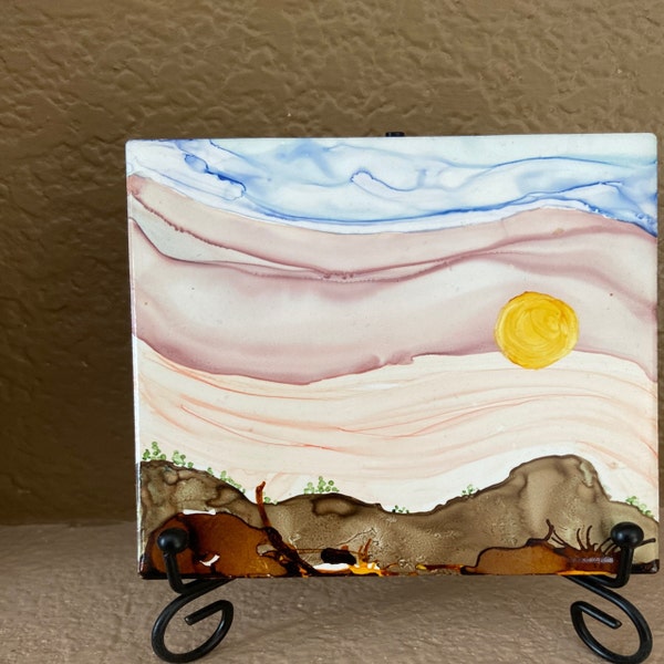 Autumn I Tryptich - Original Alcohol Ink Art, Alcohol Inks, Colorful ...