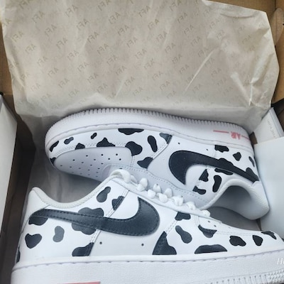 Custom Nike Air Force 1 Cow Print Cow Print Custom Nike Air Force 1 AF1 ...