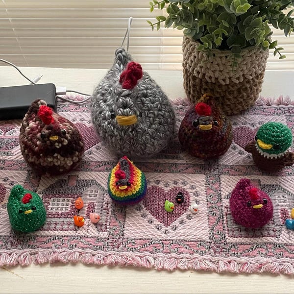 Puddin' Chicken, Amigurumi, Crochet, Chicken - Etsy