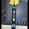 Pin Me Cheer Competition Tag Ribbons, Customizable Glitter Colors Add ...