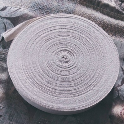 3/8 Cotton Flat Cord for Lace Drawstrings Handles Twill Tape Sash Rope ...