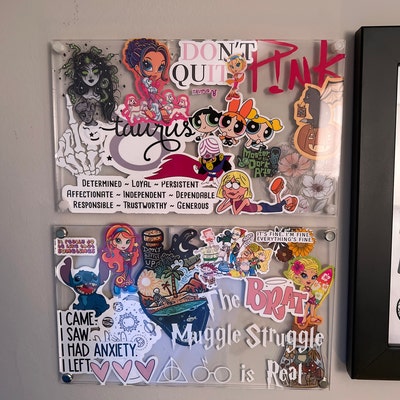 Acrylic Display for Stickers, Sticker Display, Floating Frame Display ...