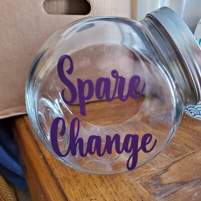 Spare Change Label / Pocket Change Decal / Change Sticker Label / Lost ...