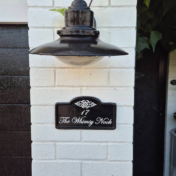House Name Plaque (script Style) - Etsy