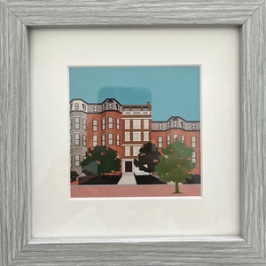 Art Print Boston Rainbow Swash Gas Tank, 8x10, 12x12, 16x20, 18x24 ...