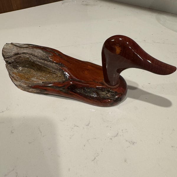 Cedar Fence Post Duck—small. Rustic Stylized Decoy. - Etsy