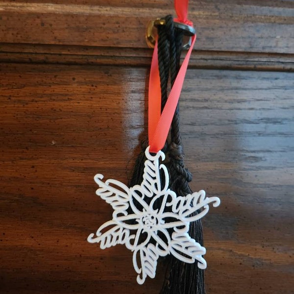 Custom Name Snowflake Ornament Personalized Christmas Ornament Name ...