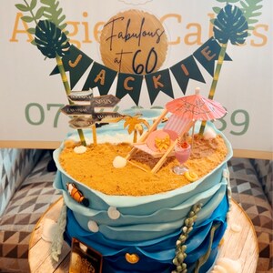 Pink Gin Cake Topper, Rose Gold Name and Age, Alcohol Cocktail Birthday ...