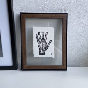 Plant and Animal Cell Original Linocut // Biology Linoprint - Etsy