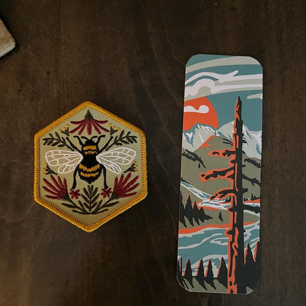 Floral Embroidered Patch, Nature is Magic, Gift for Gardeners, Gift for ...