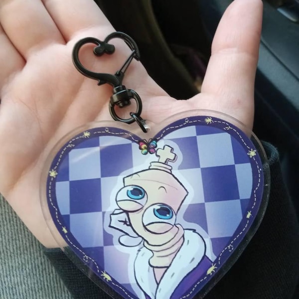 The Amazing Digital Circus Heart Keychains| TADC Double Sided Keychains ...