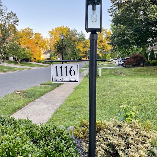 Hanging Address Sign, Perfect for Mailbox, Light Post, or Garden Flag ...