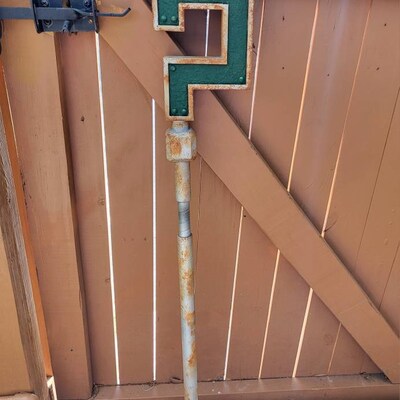 RIDDLER CANE Green Black Question Mark Costume Walking Stick - Etsy