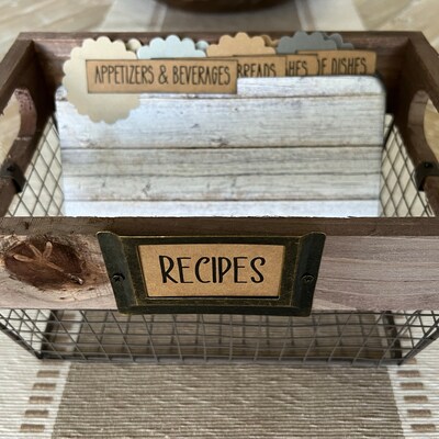 Recipe Box Dividers, Recipe Card Dividers, Custom Recipe Dividers ...